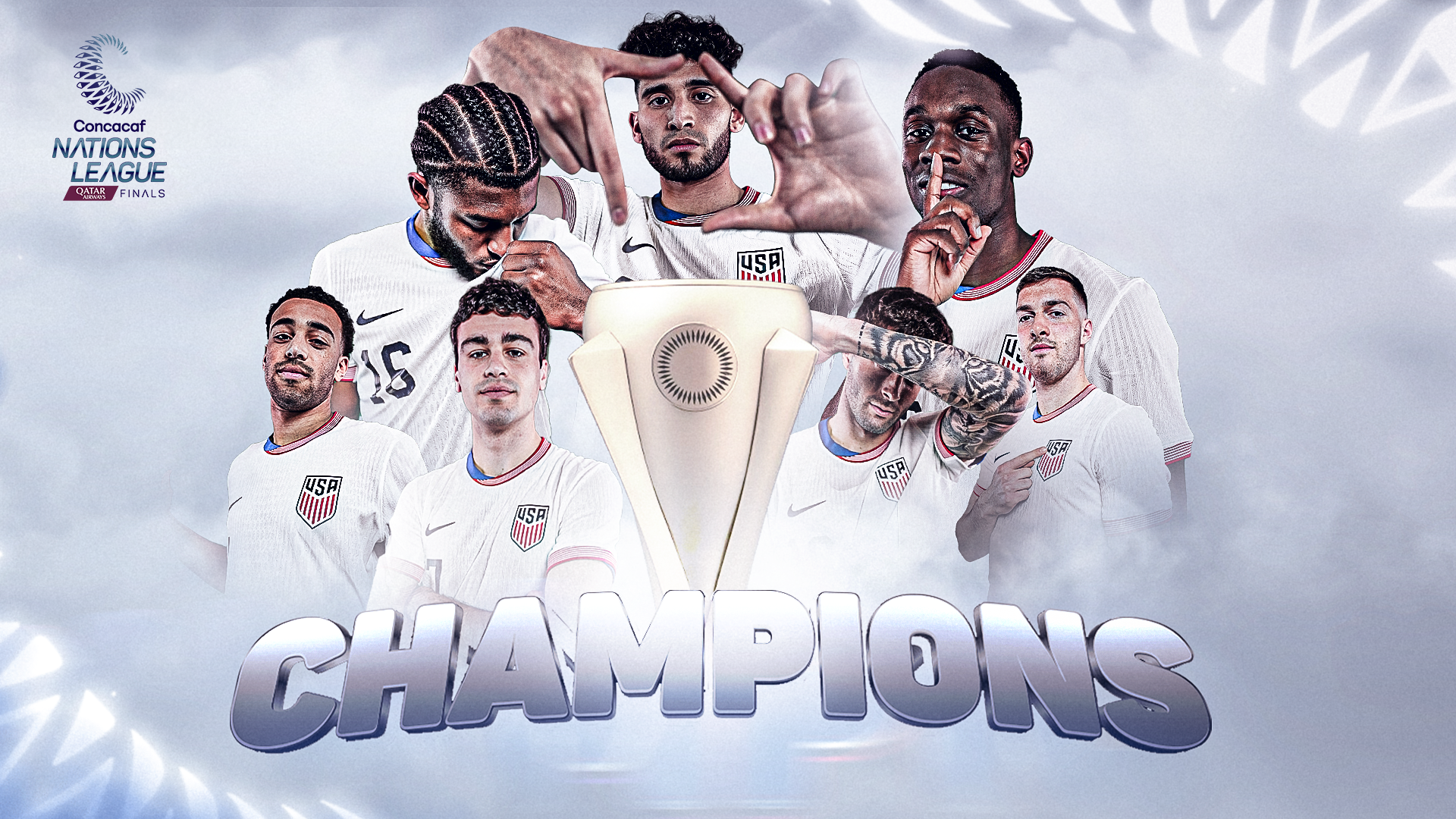 Adams, Reyna on target as United States complete three-peat