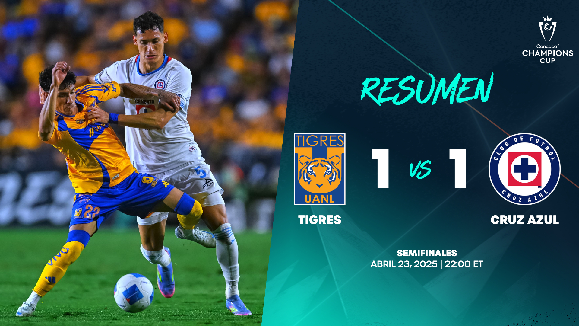 Tigres UANL v Cruz Azul | Resumen