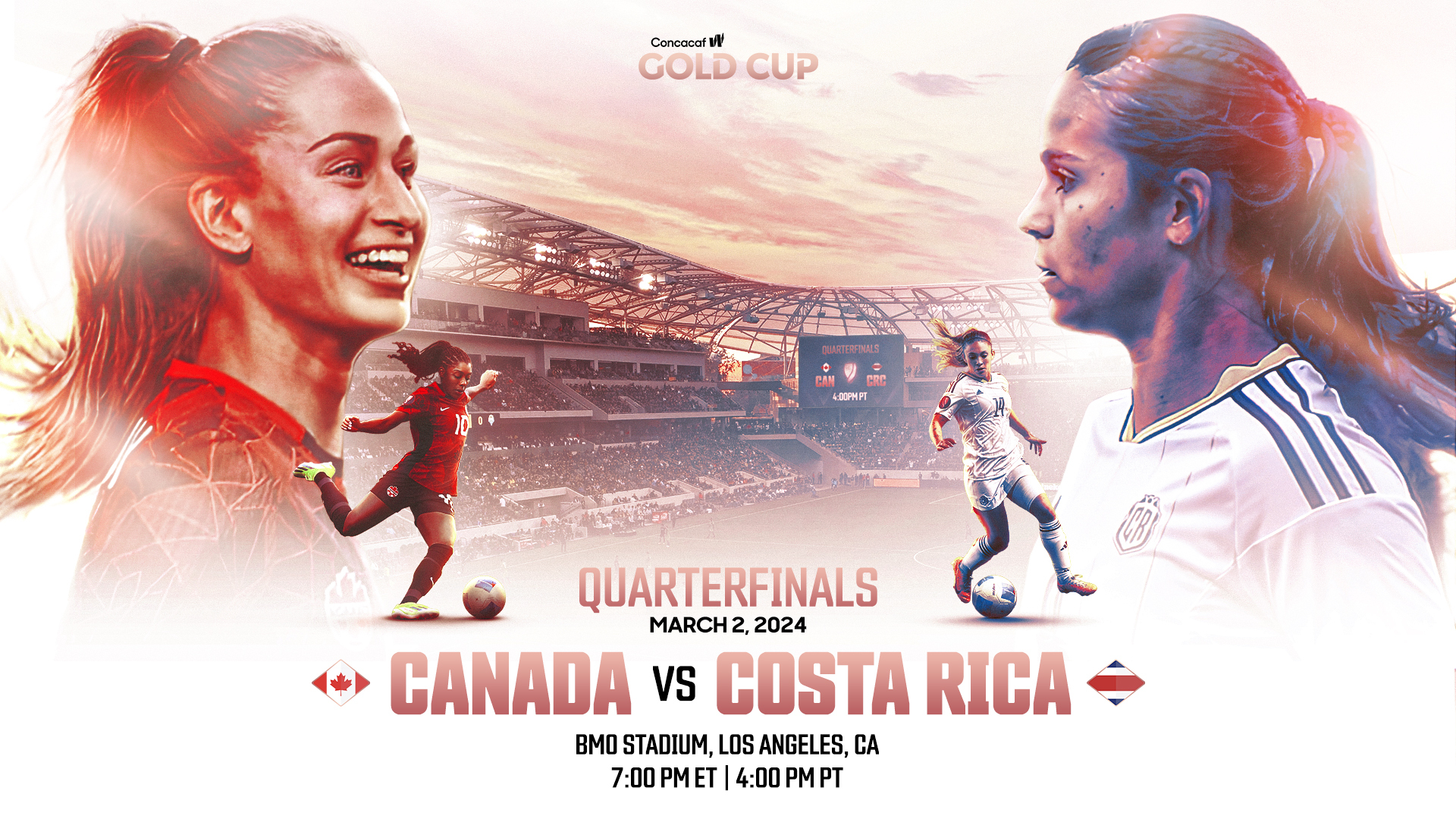 Canada, Costa Rica meet again in quarterfinals