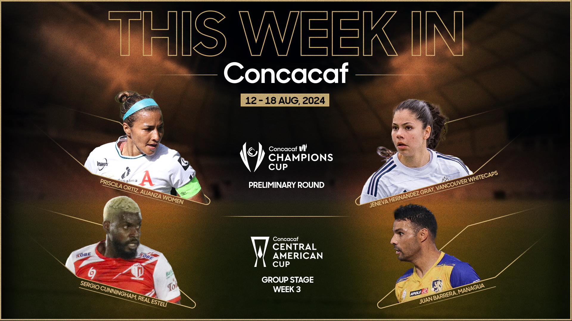Inicio de la Copa de Campeones W destaca la Semana en Concacaf