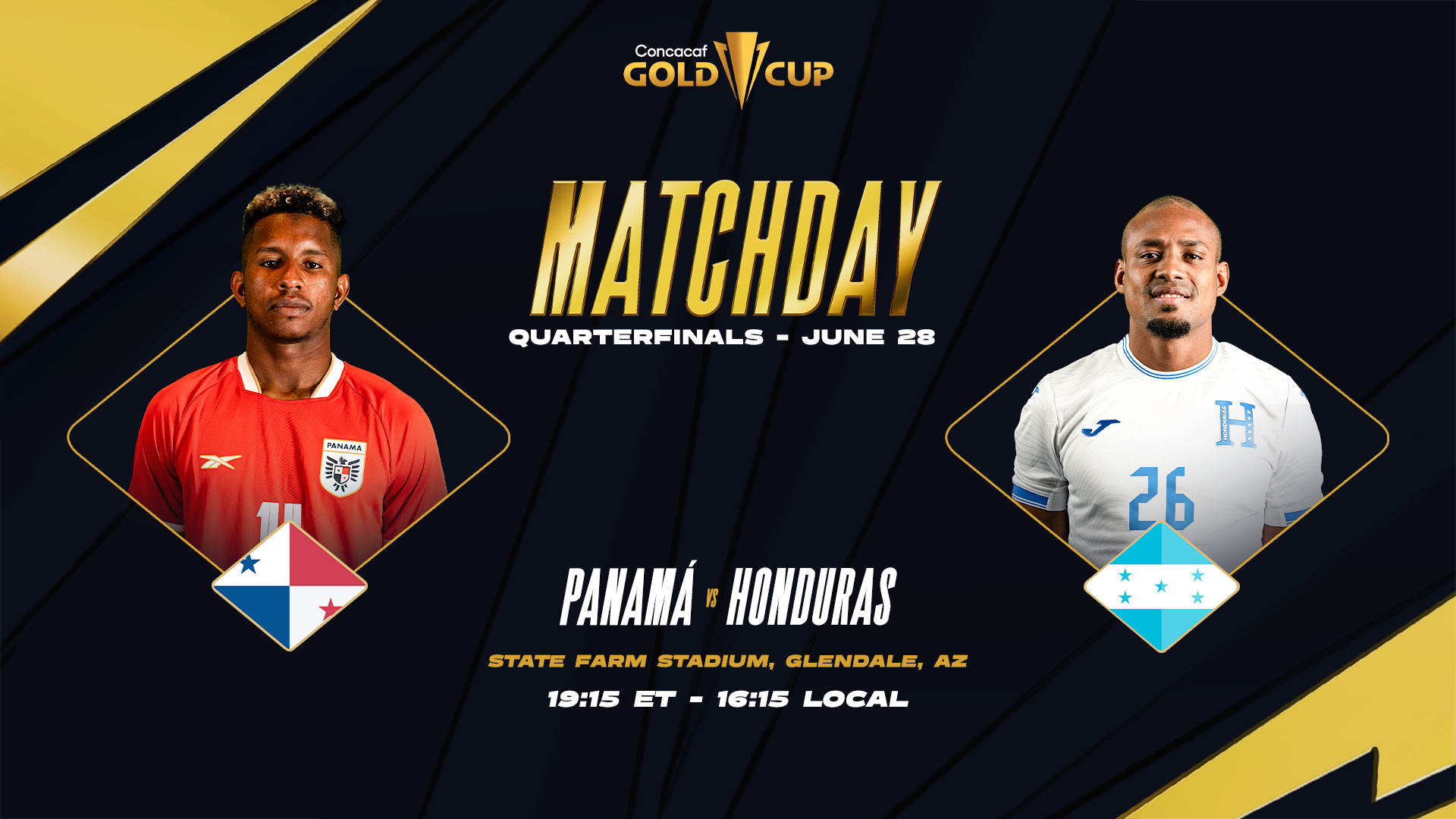 Panama and Honduras square off in Gold Cup Quarterfinals