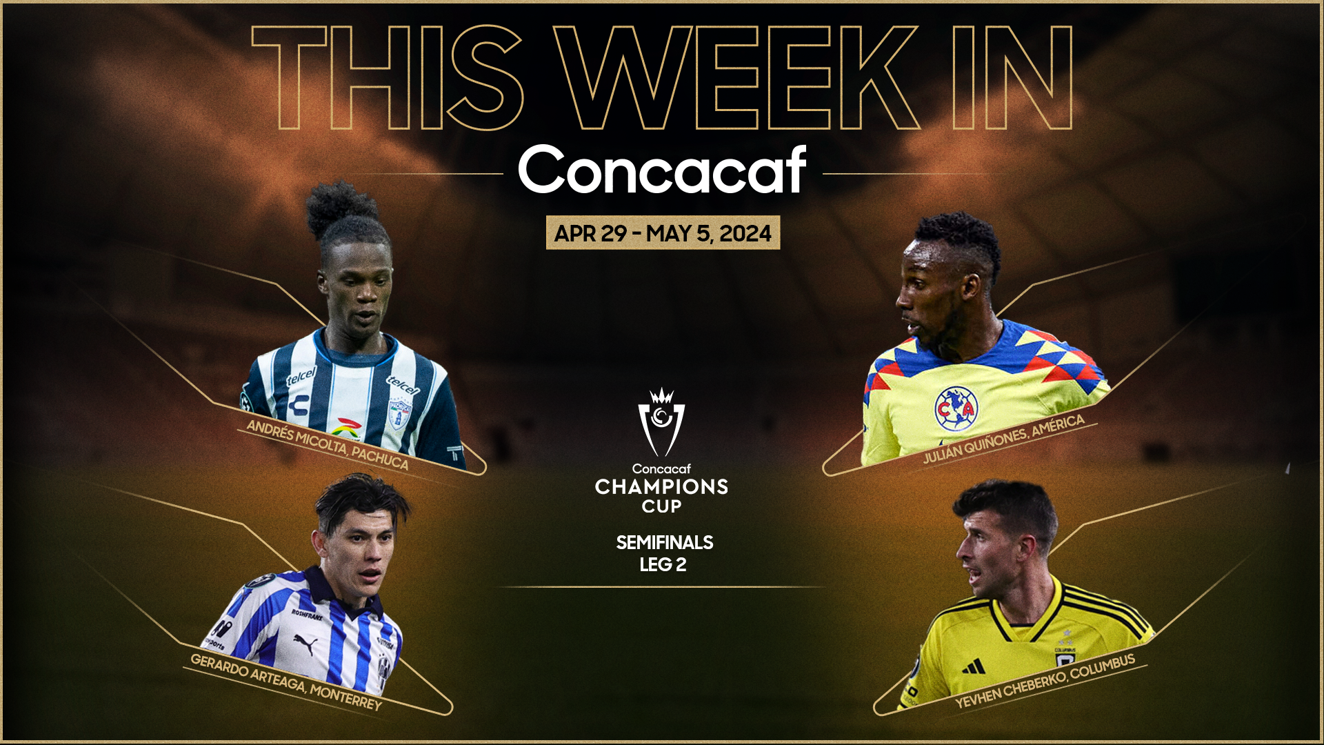 Concacaf Champions Cup semifinals conclude this week in Concacaf