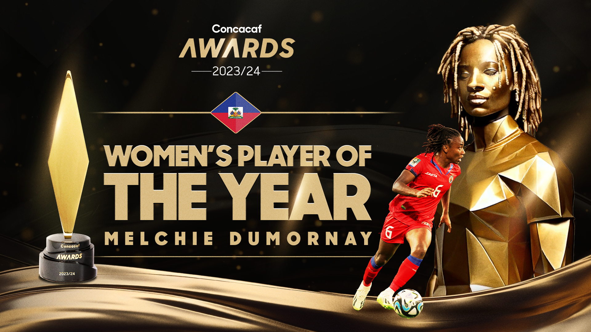 Dumornay wins Concacaf Women’s Player of the Year Award